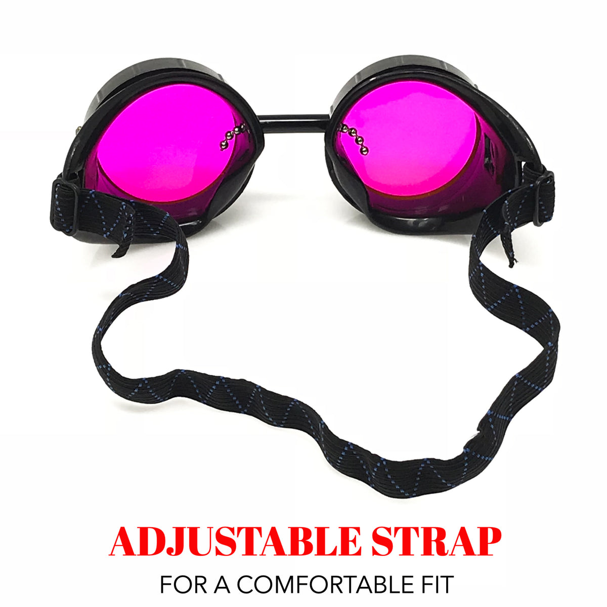 Steampunk Mad scientist goggles UV glow neon rave lenses ...